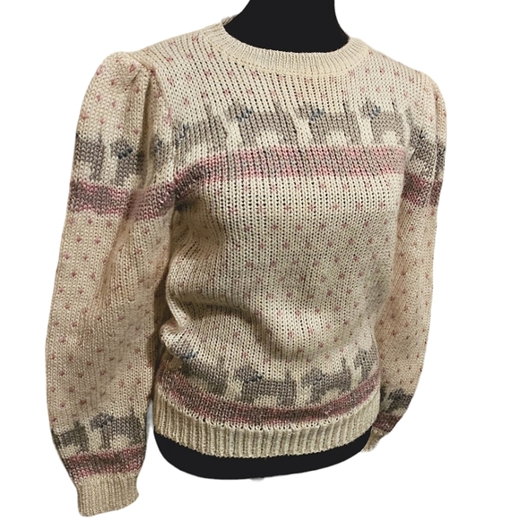 Vintage | Sweaters | Puff Shoulder Cottagecore Sweater | Poshmark